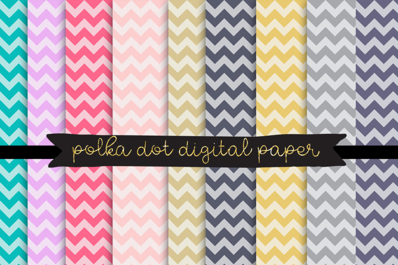 Chevron digital paper, Rainbow Chevron Digital Papers, chevron pattern ...