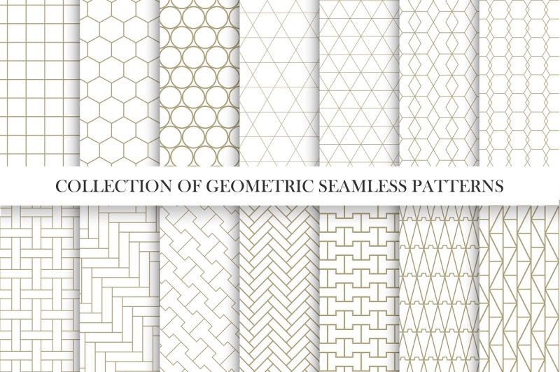 Vector geometric seamless patterns I By ExpressShop | TheHungryJPEG