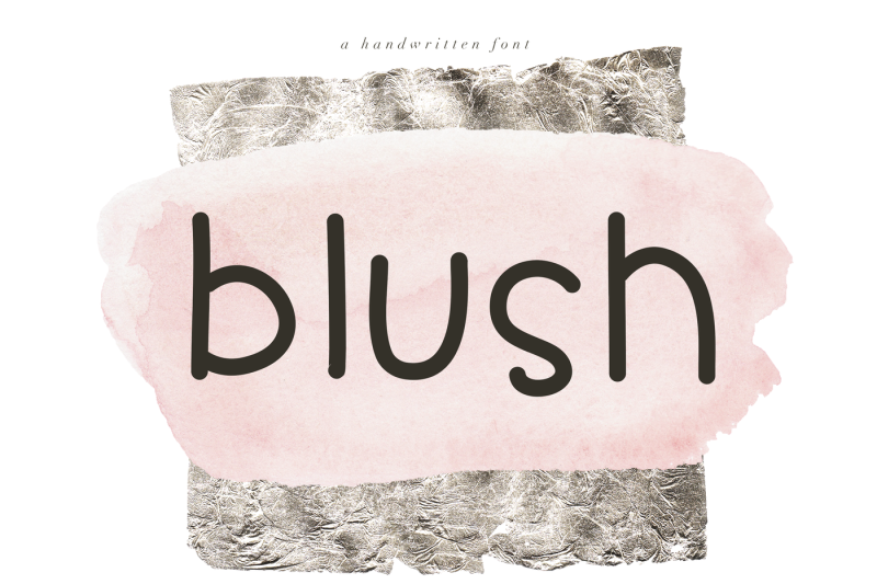 Blush - Cute Handwritten Font By KA Designs | TheHungryJPEG
