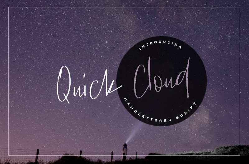 Quick Cloud - script font By Tomy James | TheHungryJPEG Quick Cloud - script font By Tomy James | TheHungryJPEG