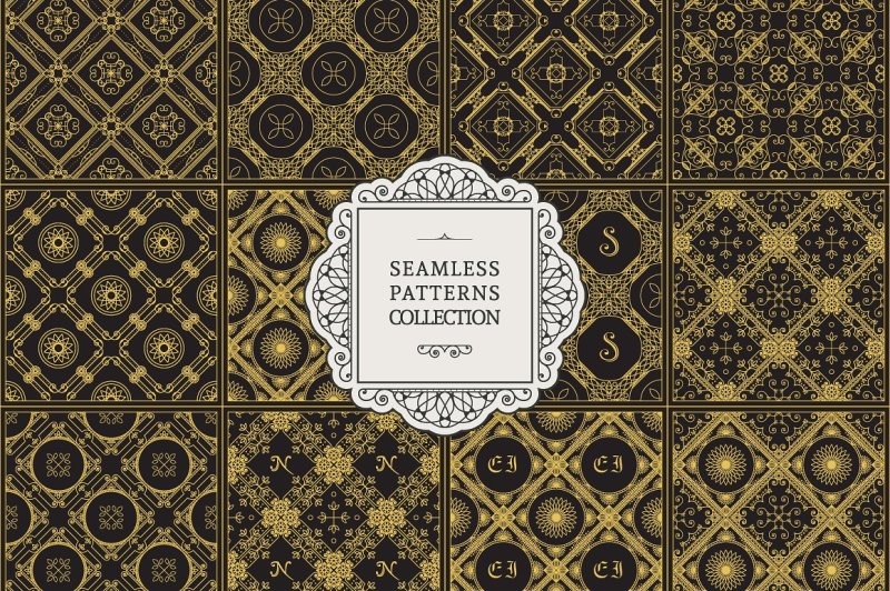 12 Luxury Seamless Patterns By dacascas | TheHungryJPEG