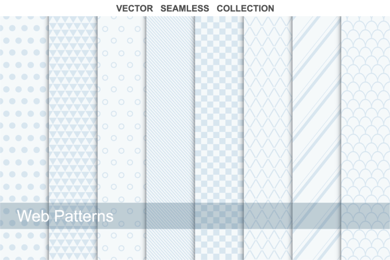 Collection of web seamless patterns. By ExpressShop | TheHungryJPEG