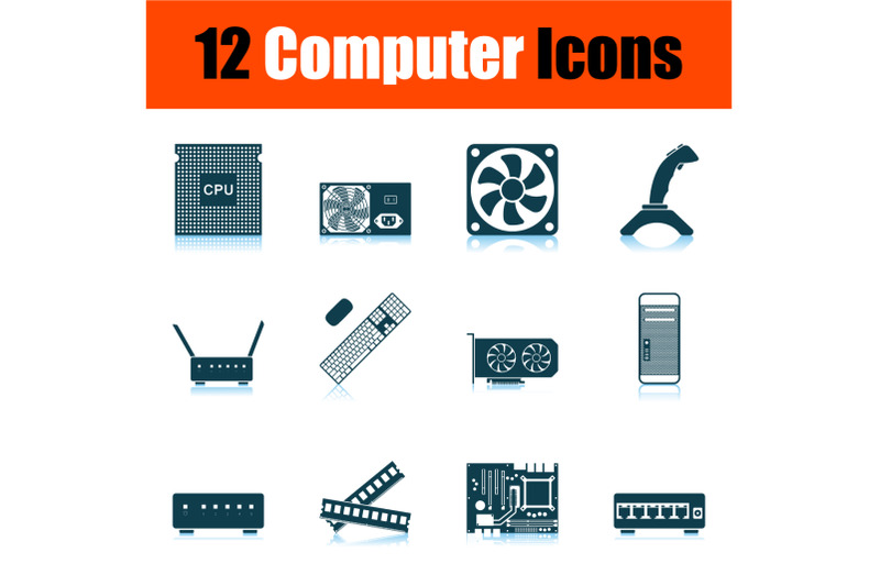 Computer Icon Set By Angelp | TheHungryJPEG