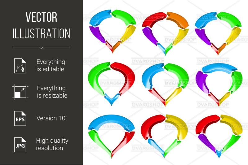 Abstract arrows By DvargShop | TheHungryJPEG.com