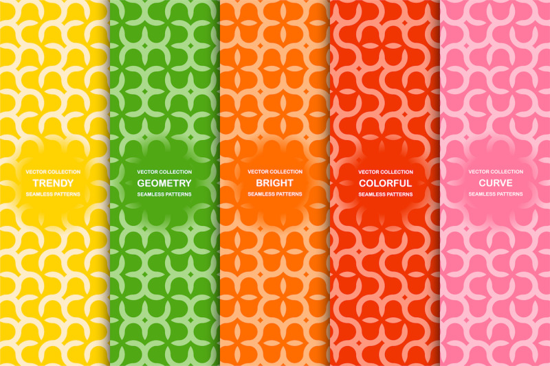 Vector seamless colorful patterns By ExpressShop | TheHungryJPEG