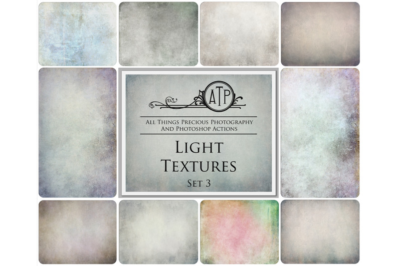 10 LIGHT TEXTURES - Set 3 By ATPTEXTURES | TheHungryJPEG