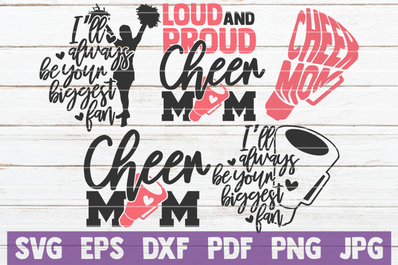 Cheer Mom Svg Bundle Svg Cut Files By Mintymarshmallows Thehungryjpeg