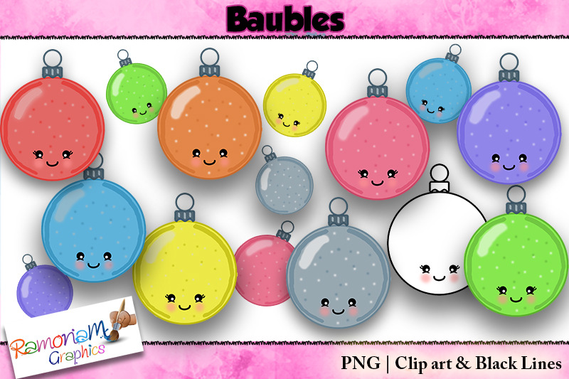 Bauble Clip art By RamonaM | TheHungryJPEG