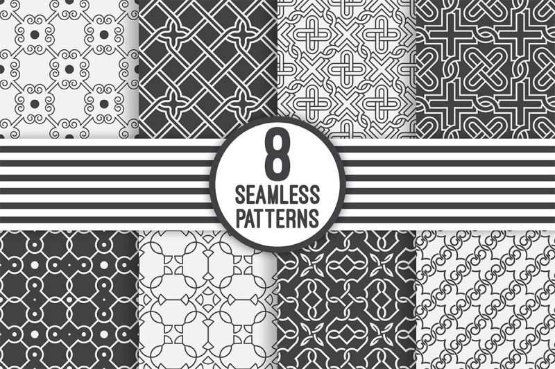Collection of seamless patterns By Graphic Shop | TheHungryJPEG