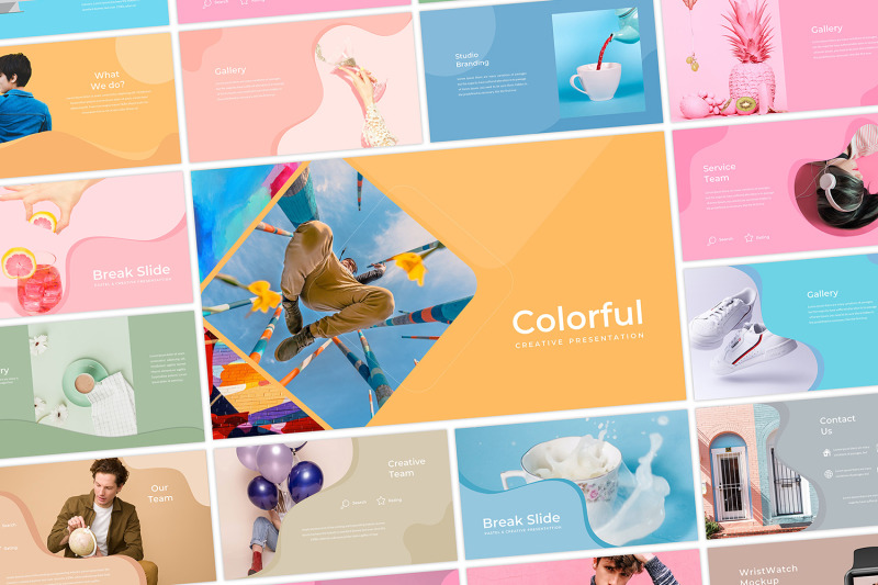 Colorful - PowerPoint Template By Graphicxell | TheHungryJPEG