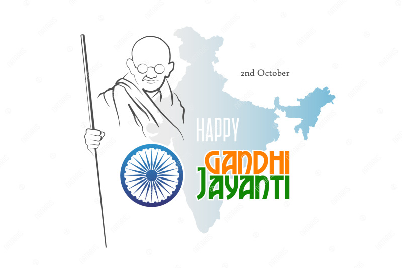 October 2. Happy Gandhi Jayanti. By Natariis Studio | TheHungryJPEG.com October 2. Happy Gandhi Jayanti. By Natariis Studio | TheHungryJPEG.com