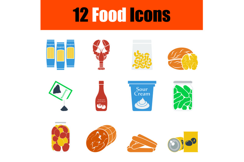 Food Icon Set By Angelp | TheHungryJPEG