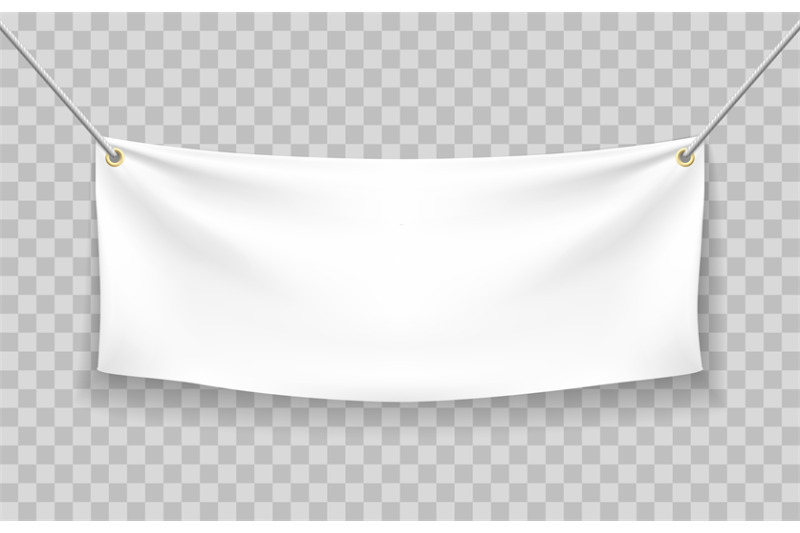 Blank fabric banner By vectortatu | TheHungryJPEG