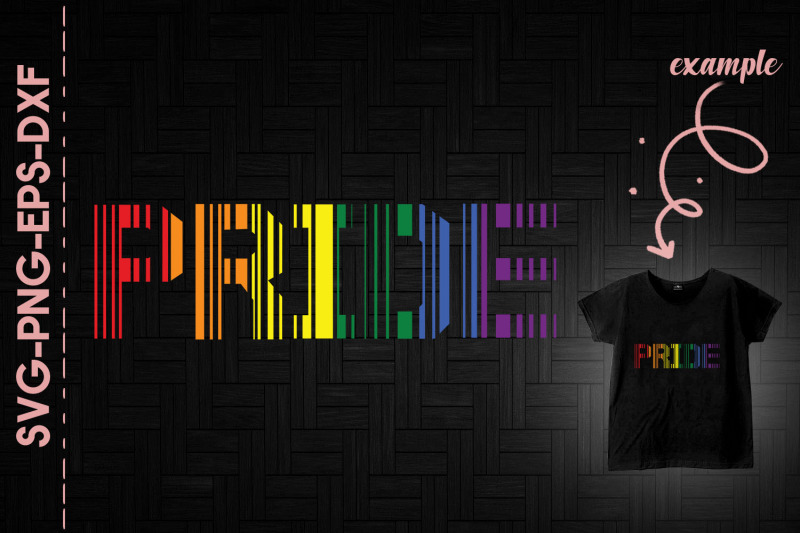 Pride Barcode Lgbtq Support Love Pride By Utenbaw Thehungryjpeg