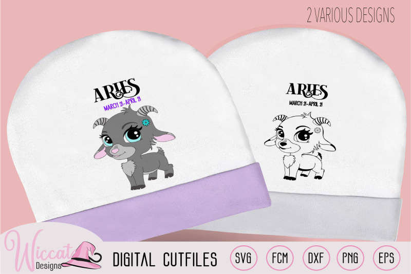 Baby girl aries, Zodiac sign By Wiccatdesigns | TheHungryJPEG