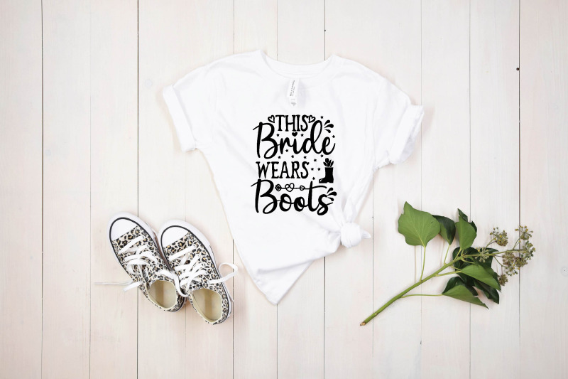 This Bride Wears Boots Svg Design By Bdb Graphics Thehungryjpeg