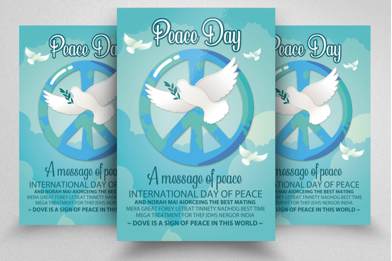 World Peace Day Flyer/Poster By Designhub | TheHungryJPEG