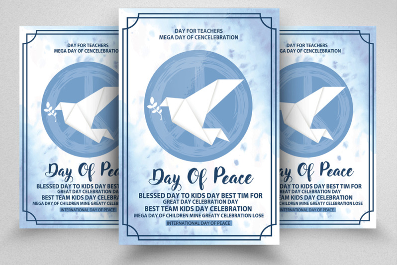 World Peace Day Flyer/Poster By Designhub | TheHungryJPEG