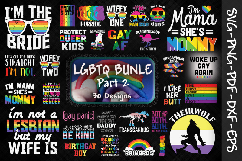 LGBT Pride Bundle Part 2 By JobeAub | TheHungryJPEG