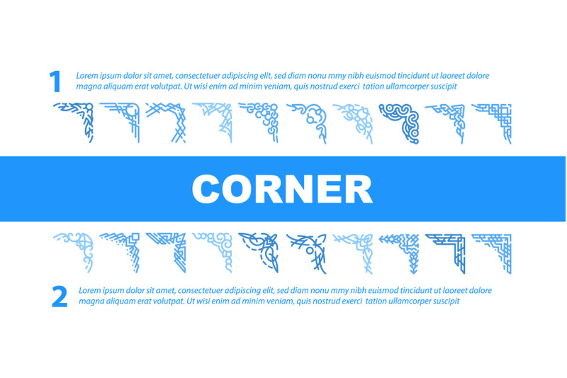 Corner Decoration Landing Header Vector By Sevector Thehungryjpeg