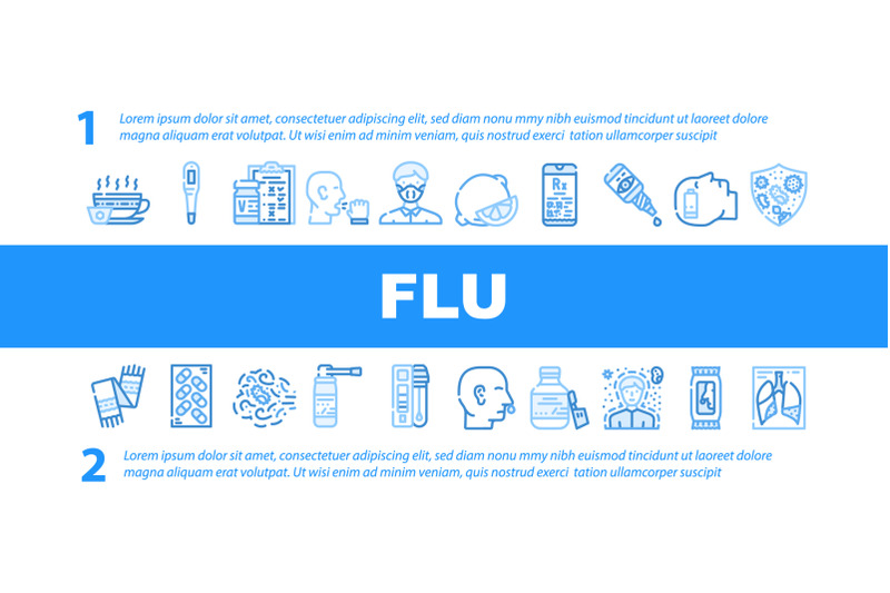 Flu Disease Treatment Landing Header Vector By Sevector Thehungryjpeg