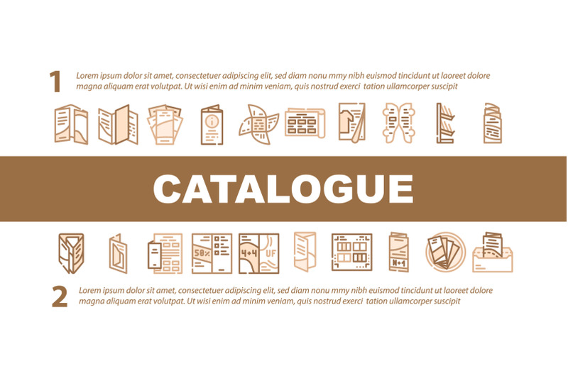 Catalog And Booklet Landing Header Vector By Sevector Thehungryjpeg