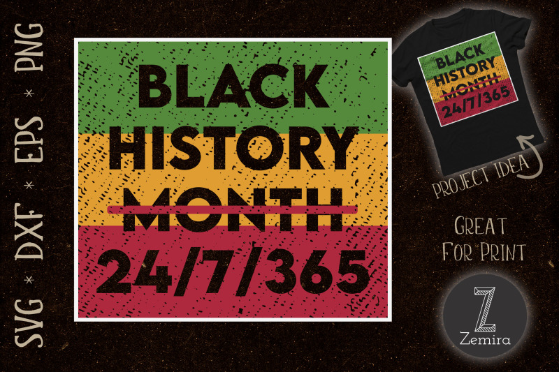 Black History All Year Black Pride By Zemira | TheHungryJPEG