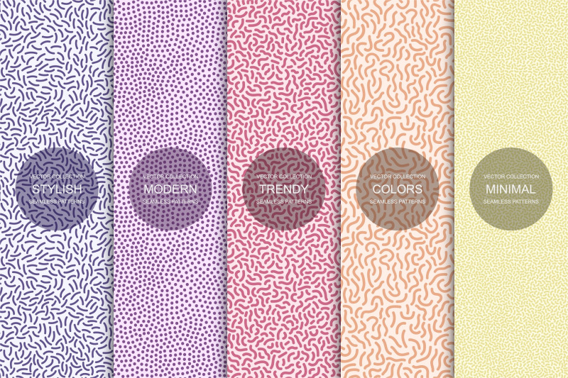 Trendy seamless textile patterns By ExpressShop | TheHungryJPEG.com