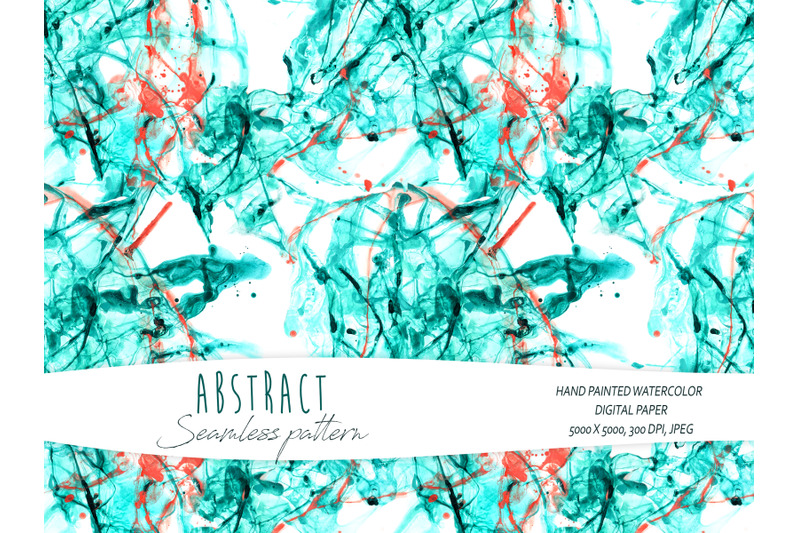 Acrylic abstract seamless pattern / digital paper By Tiana Geo Art ...