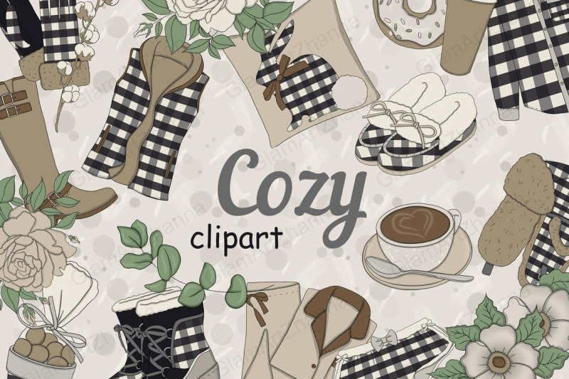 Cozy Clipart By GlamArtZhanna | TheHungryJPEG