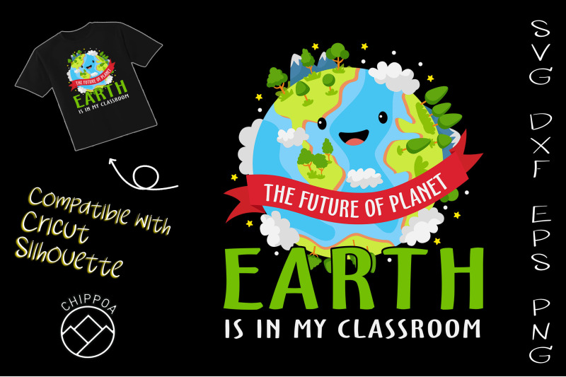 Earth Day Teachers Class Future Planet By ChippoaDesign | TheHungryJPEG