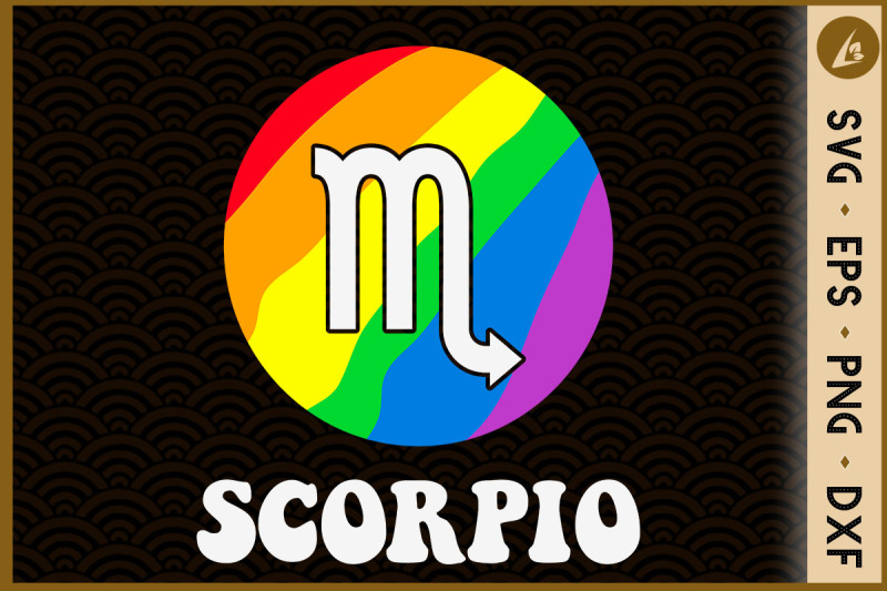 Scorpio Lgbt Lgbt Pride Zodiac By Pecgine Thehungryjpeg