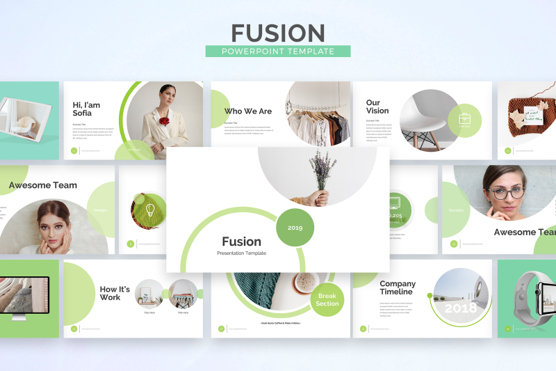 Fusion - Powerpoint Template By Unicode Studio | TheHungryJPEG