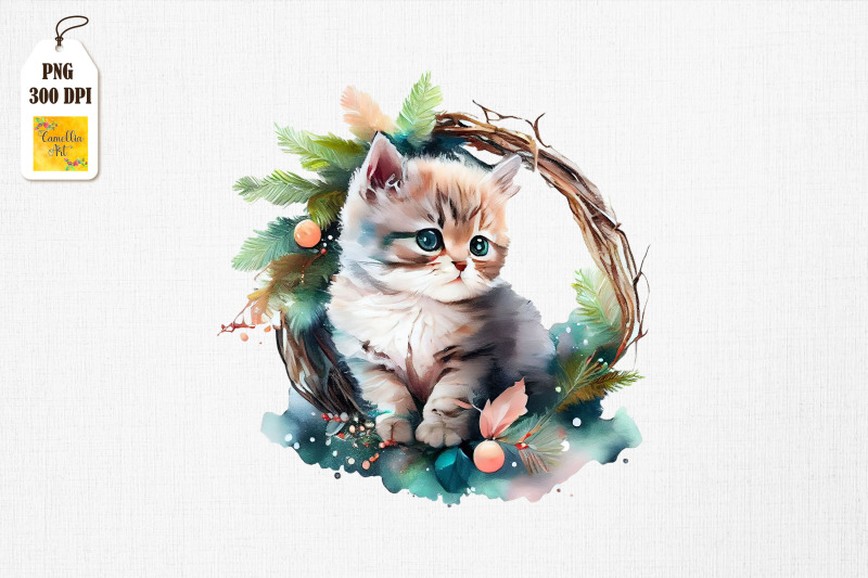 Cute Watercolor Cat By Mulew Art | TheHungryJPEG Cute Watercolor Cat By Mulew Art | TheHungryJPEG