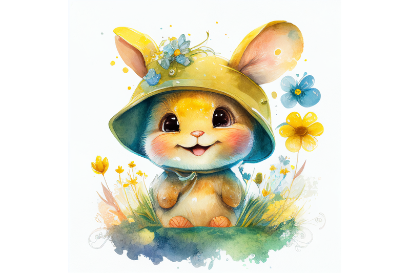 Spring Easter Bunny By Athena | TheHungryJPEG