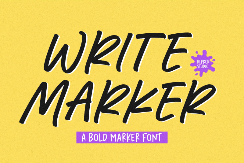 Write Marker Font By Balpirick Studio | TheHungryJPEG