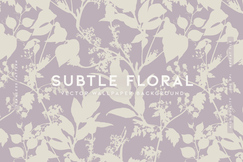 Subtle FloralSubtle Floral | Vector Pattern By MalyskaStudio ...