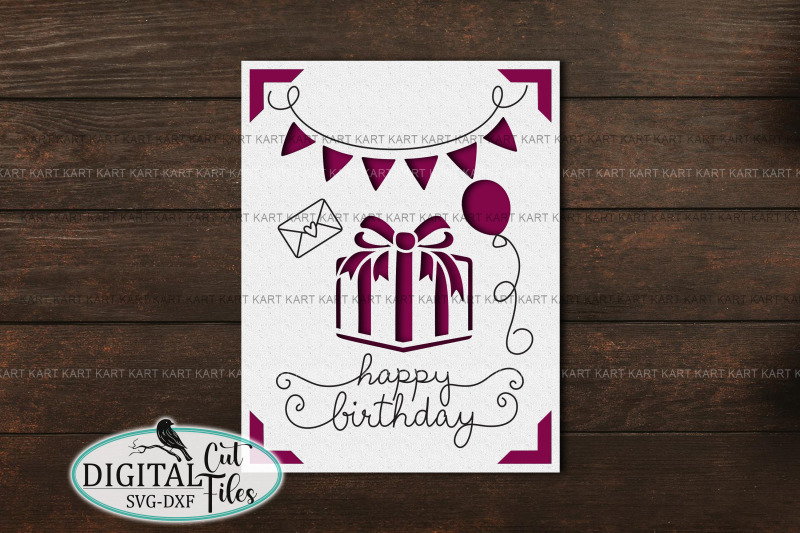Birthday Insert Card Svg Cricut Joy Maker Explore Air Cards By