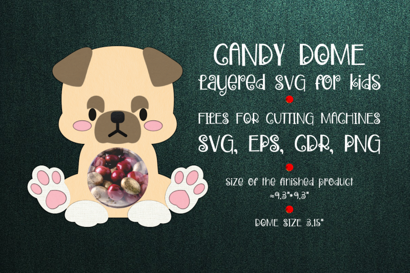 Pug Dog | Candy Dome Template | Sucker Holder | Paper Craft Design By ... Pug Dog | Candy Dome Template | Sucker Holder | Paper Craft Design By ...