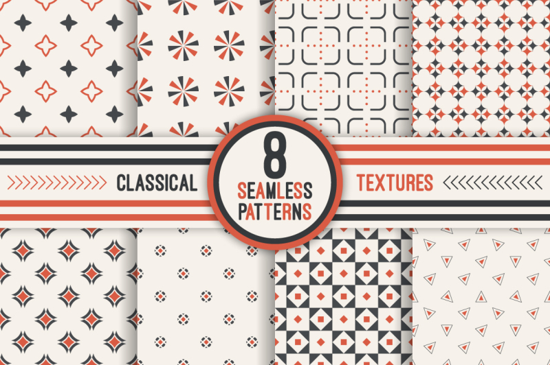 Set of seamless patterns By Graphic Shop | TheHungryJPEG