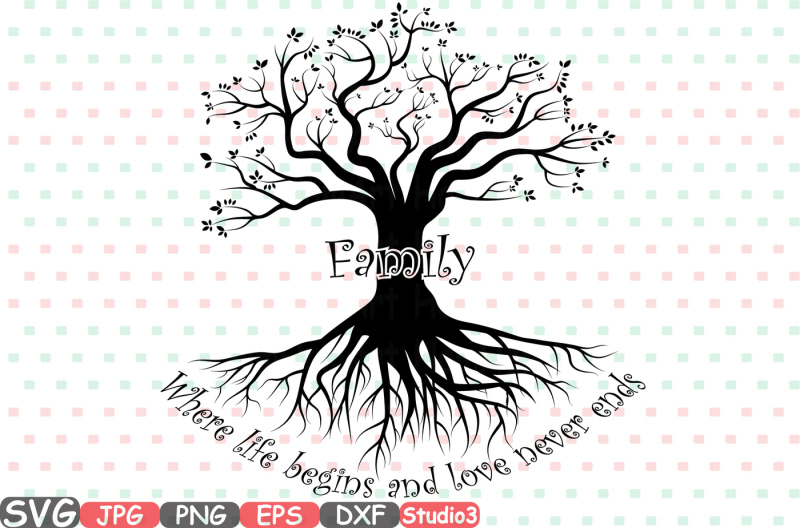 Family SVG Word Art family Studio 3 quote clip art silhouette Family Is ...