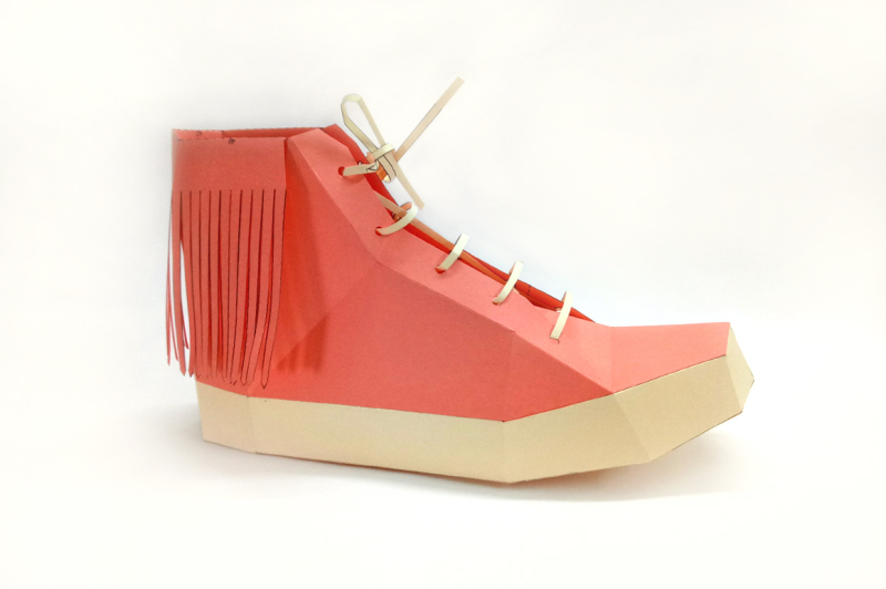 Diy Fringes Shoe 3d Papercraft By Paper Amaze Thehungryjpeg