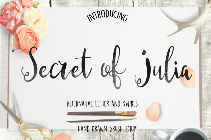 Secret Of Julia Script By Mellow Design Lab 