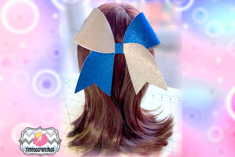 Cheer Bow Long Tail Template Svg Dxf Pdf Eps Jpg Png By 
