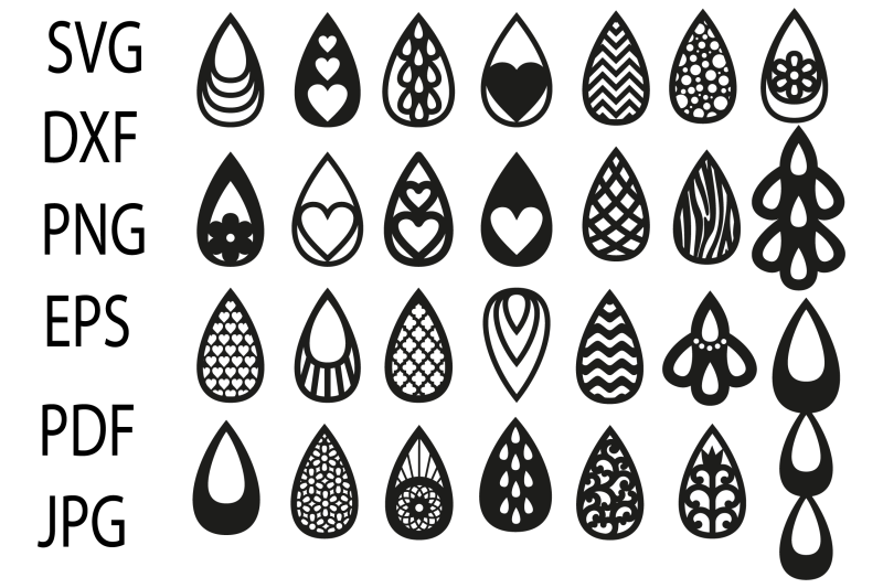 394 Heart Earring Svg Free SVG Idea Free SVG Cut Files