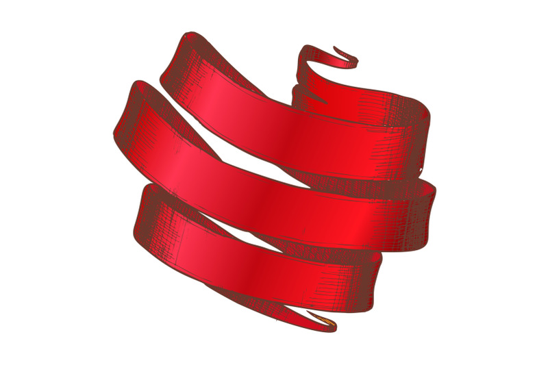 Color Decoration Element Swirl Ribbon Vintage Vector By Pikepicture ...