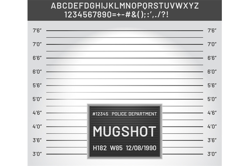 Mugshot Card Template