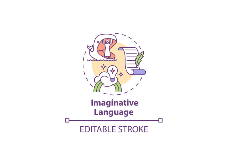 Imaginative language concept icon By bsd studio | TheHungryJPEG