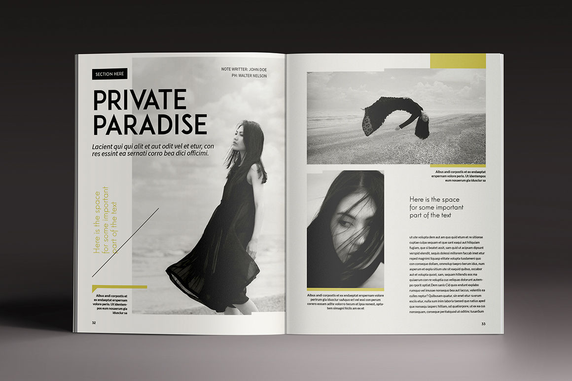 Design Magazine Indesign Template By Luuqas Design TheHungryJPEG