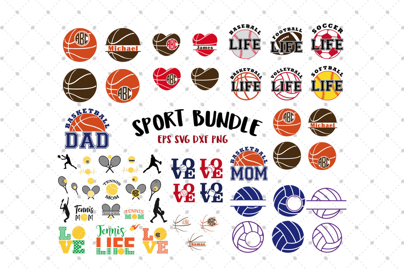 Sport SVG Bundle By SVG Cut Studio TheHungryJPEG